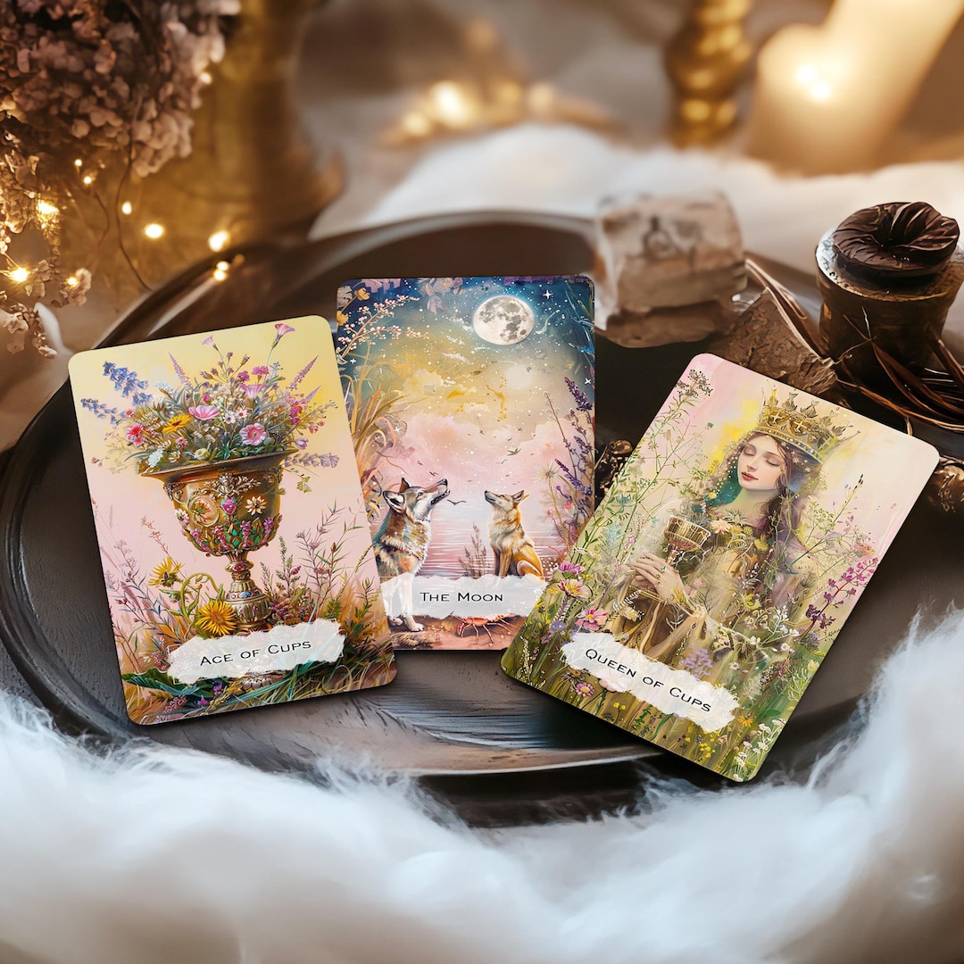 Enchanted Springscape Tarot Deck, Tarot Card Deck, 78 Cards With ...
