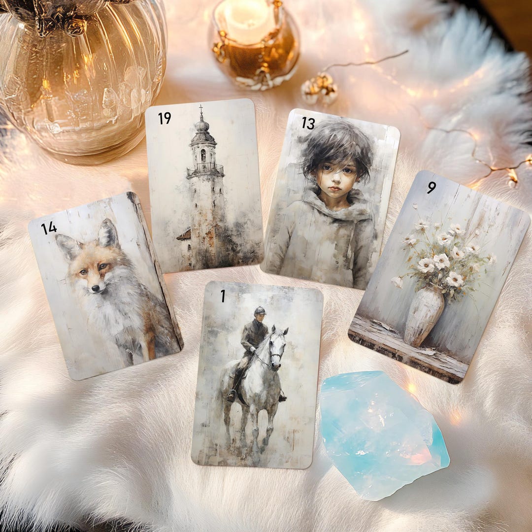 Lenormand Card Deck, Oil Painting Style Lenormand Cards, 36 Cards ...