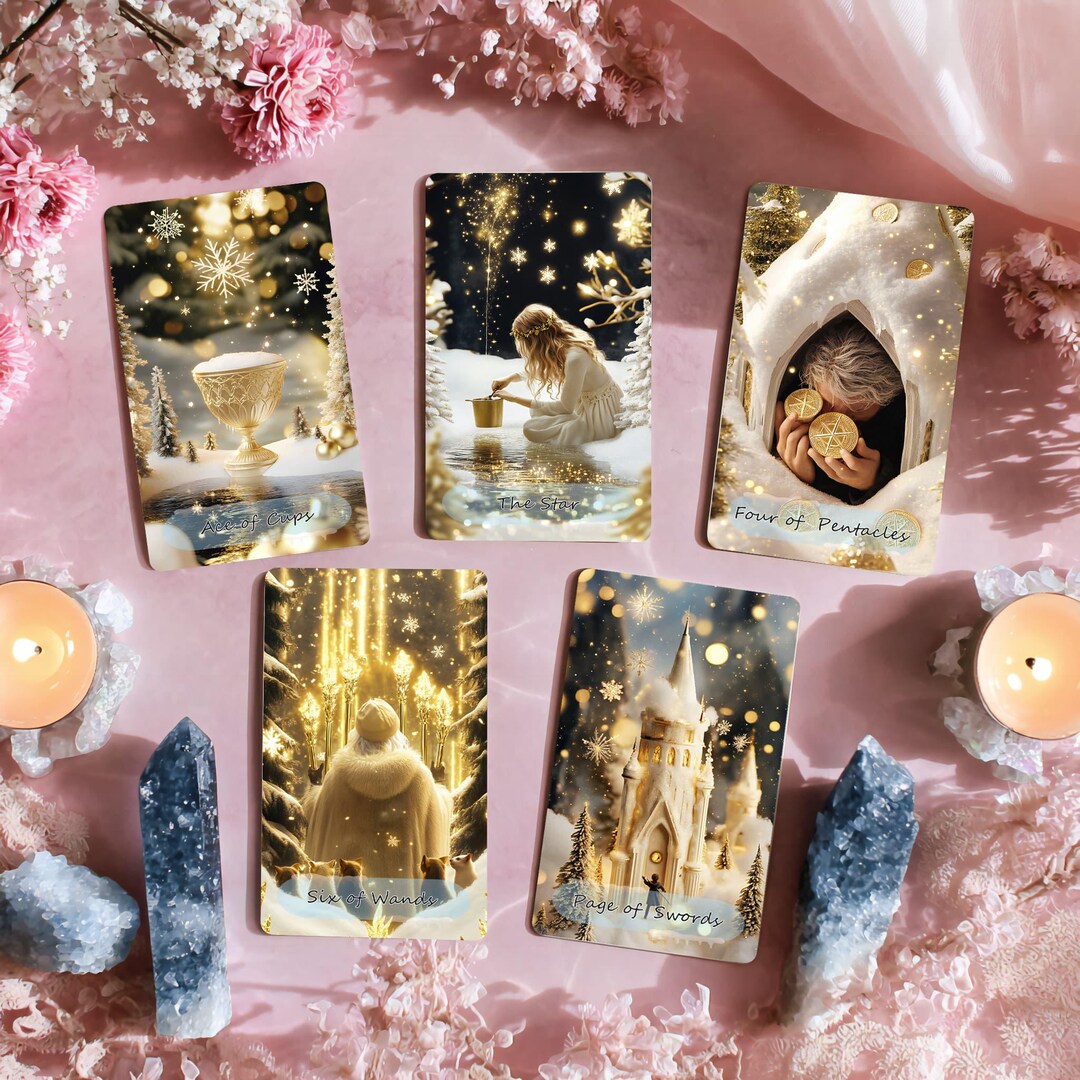 Winter Fantasy Tarot With Guidebook : A Mystical Journey Through Frost ...