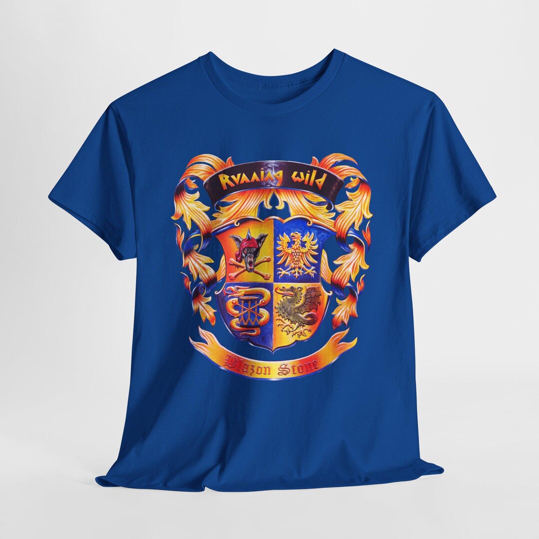 Blazon Stone Running Wild Band Poster Album Cover T Shirt All Sizes S ...