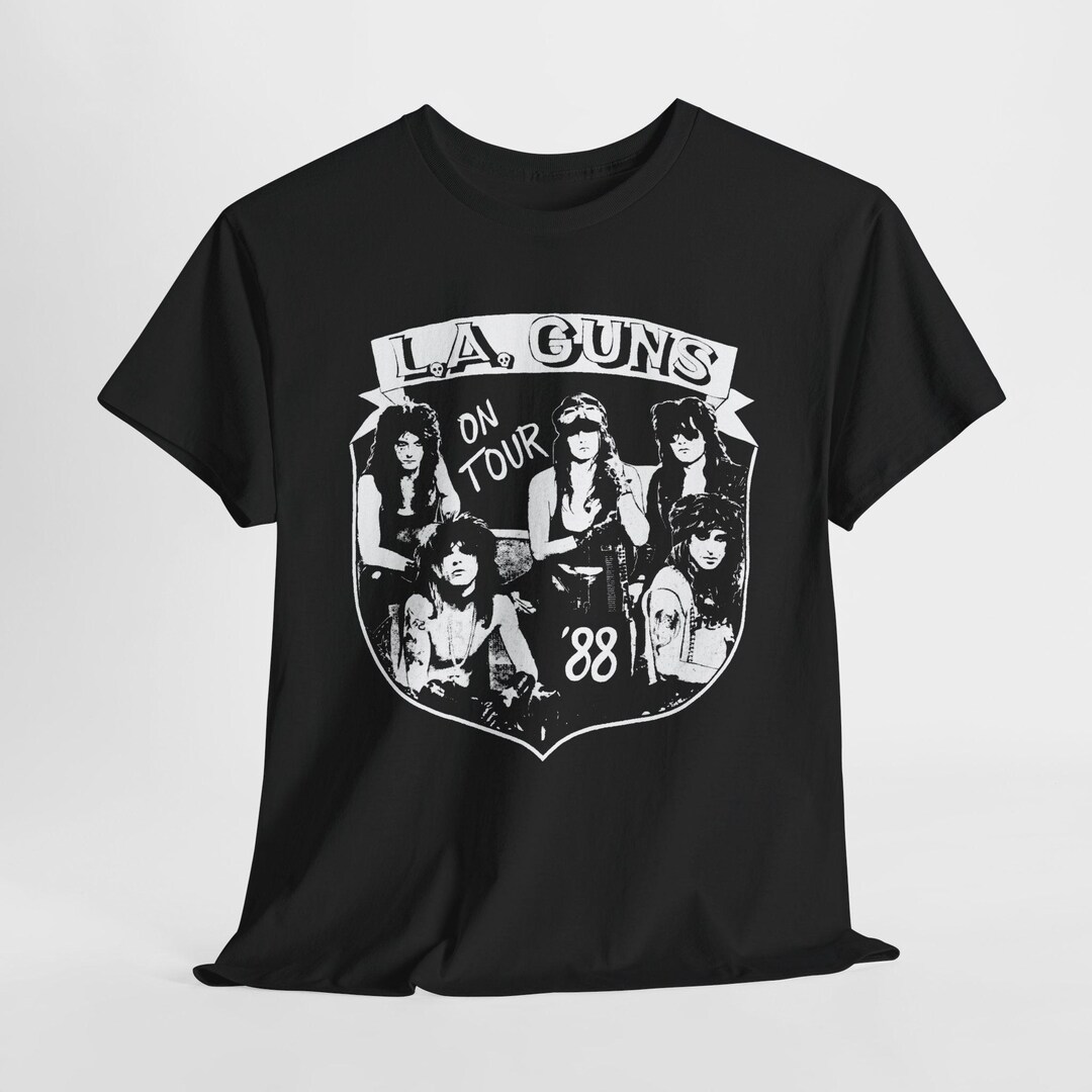 On Tour 88 L.A. Guns Band Poster Album Cover T Shirt All Sizes S-5XL ...