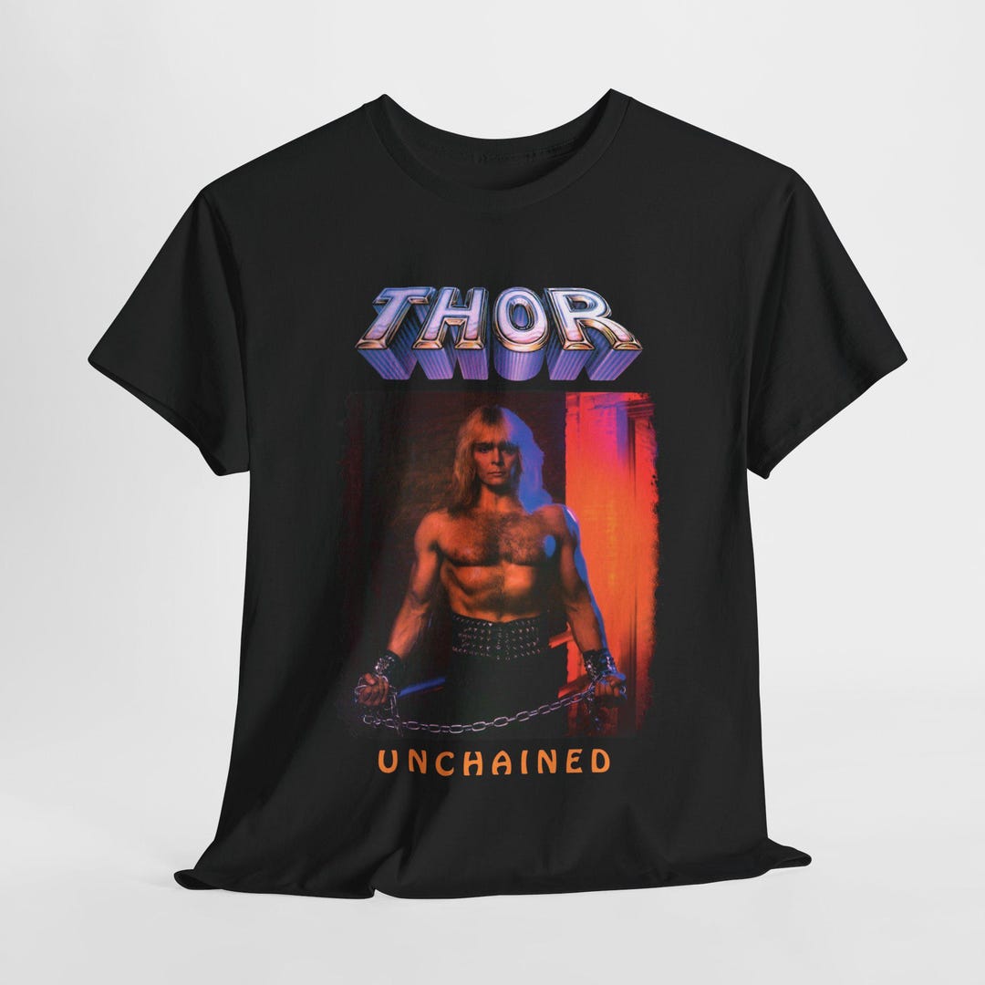 Thor Unchained Band Poster Album Cover T Shirt All Sizes S-5XL Hard ...