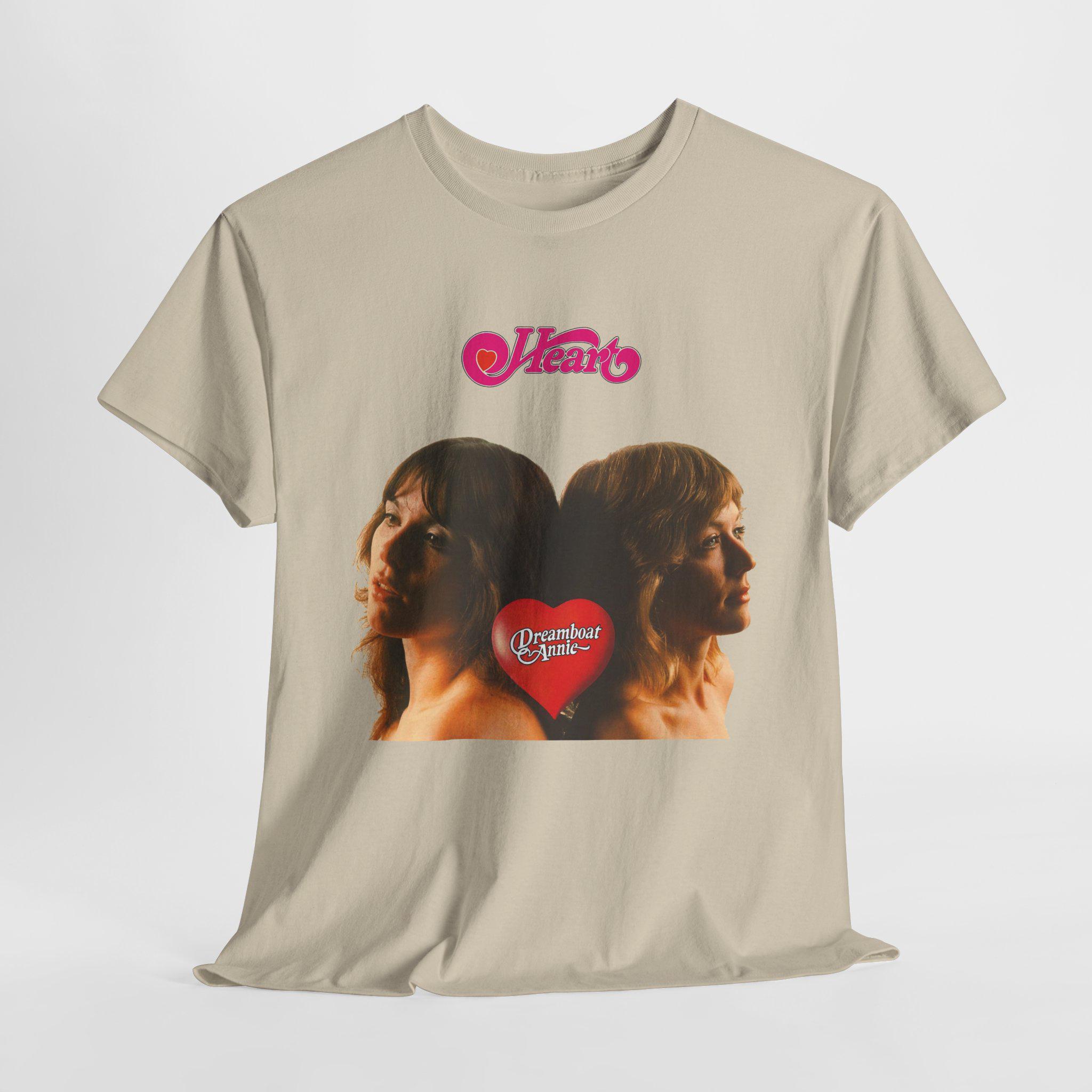 Heart Dreamboat Annie Band Poster Album Cover T Shirt All Sizes S-5XL Hard Rock Vintage Unisex ...
