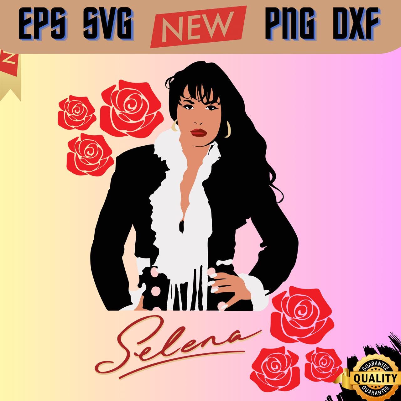 Selena Quintanilla Svg, Selena Svg for Cricut, Selena Clipart, Digiatl ...