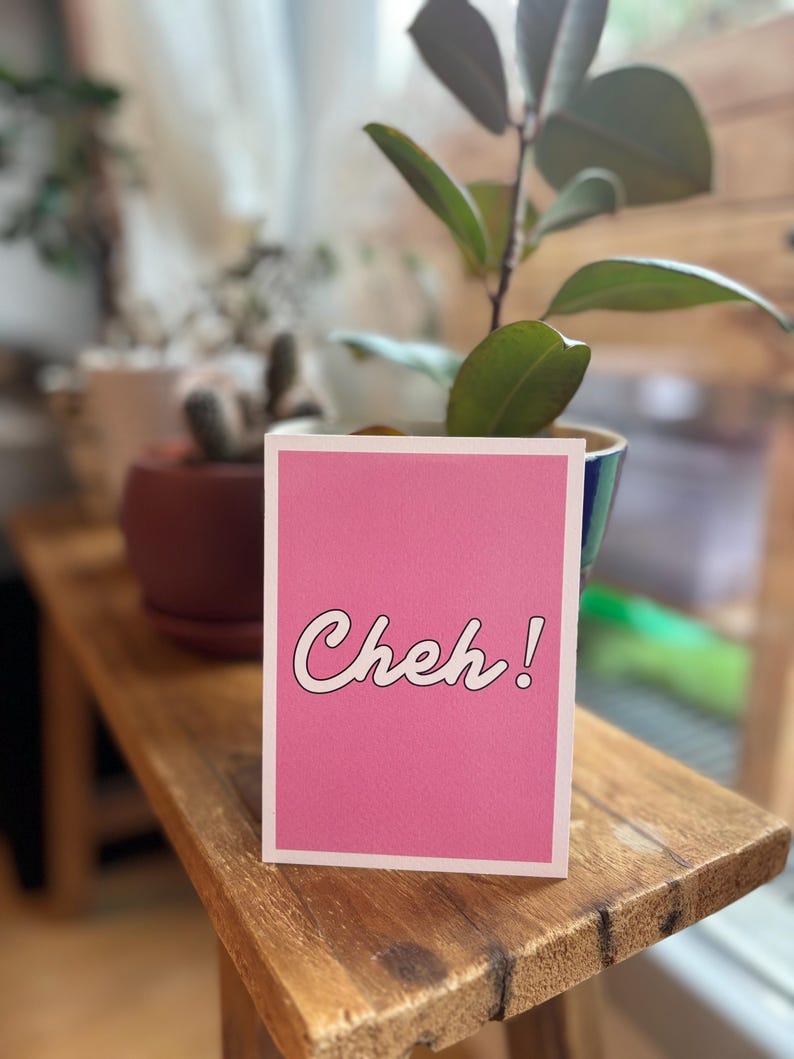 Colorful Poster_postcard "cheh" A4, A5, A6 - Etsy Australia