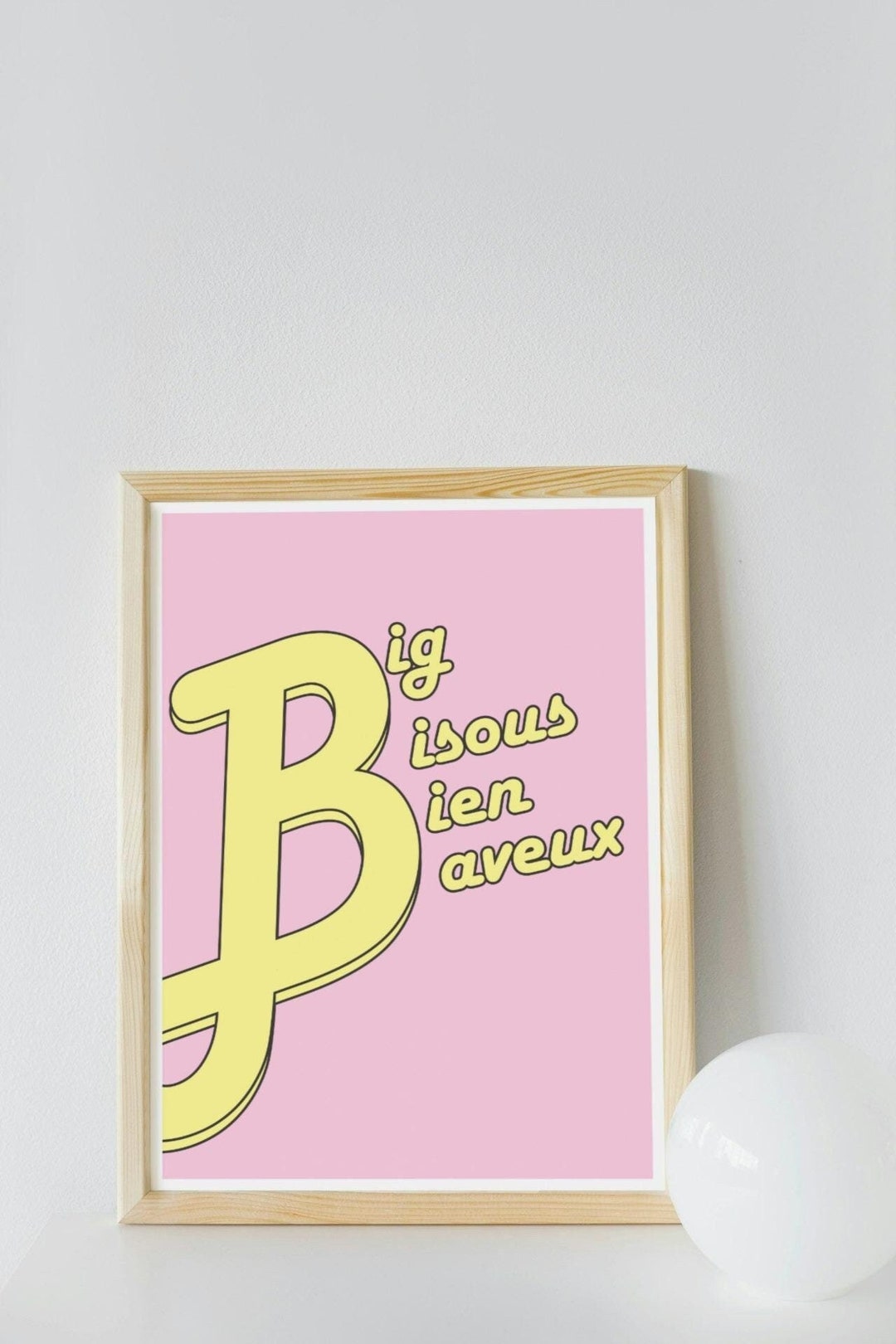 Colorful Poster_postcard "big Kisses Well Drooling" A4, A5, A6 - Etsy