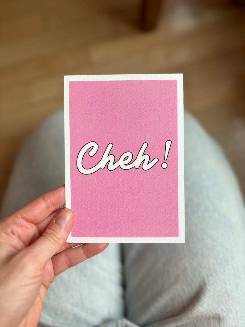 Colorful Poster_postcard "cheh" A4, A5, A6 - Etsy Australia