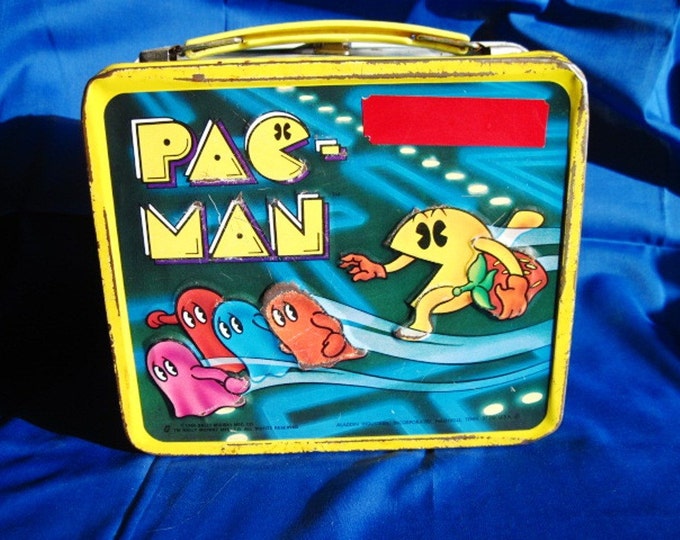 Vintage PAC MAN School LUNCH BOX - Etsy