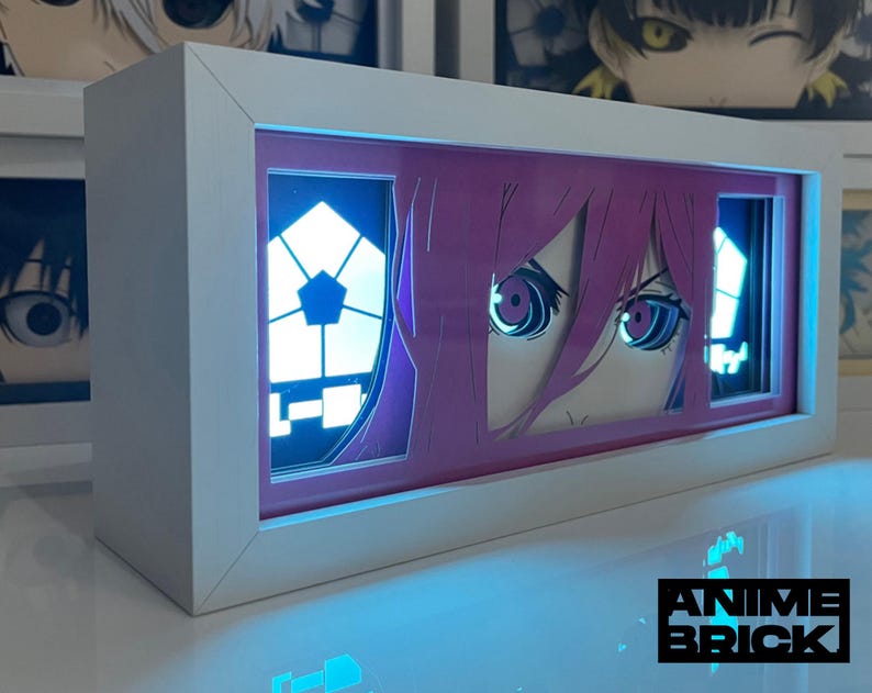 Anime Lightbox, Anime-inspired Art, Anime Eyes Decor, Christmas Anime ...