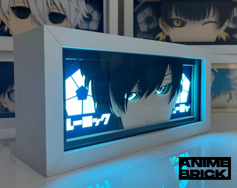 Anime Lightbox, Anime-inspired Art, Anime Eyes Decor, Christmas Anime ...