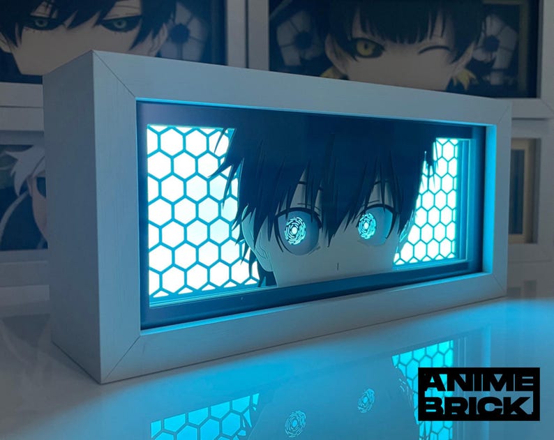 Anime Lightbox, Anime-inspired Art, Anime Eyes Decor, Christmas Anime ...