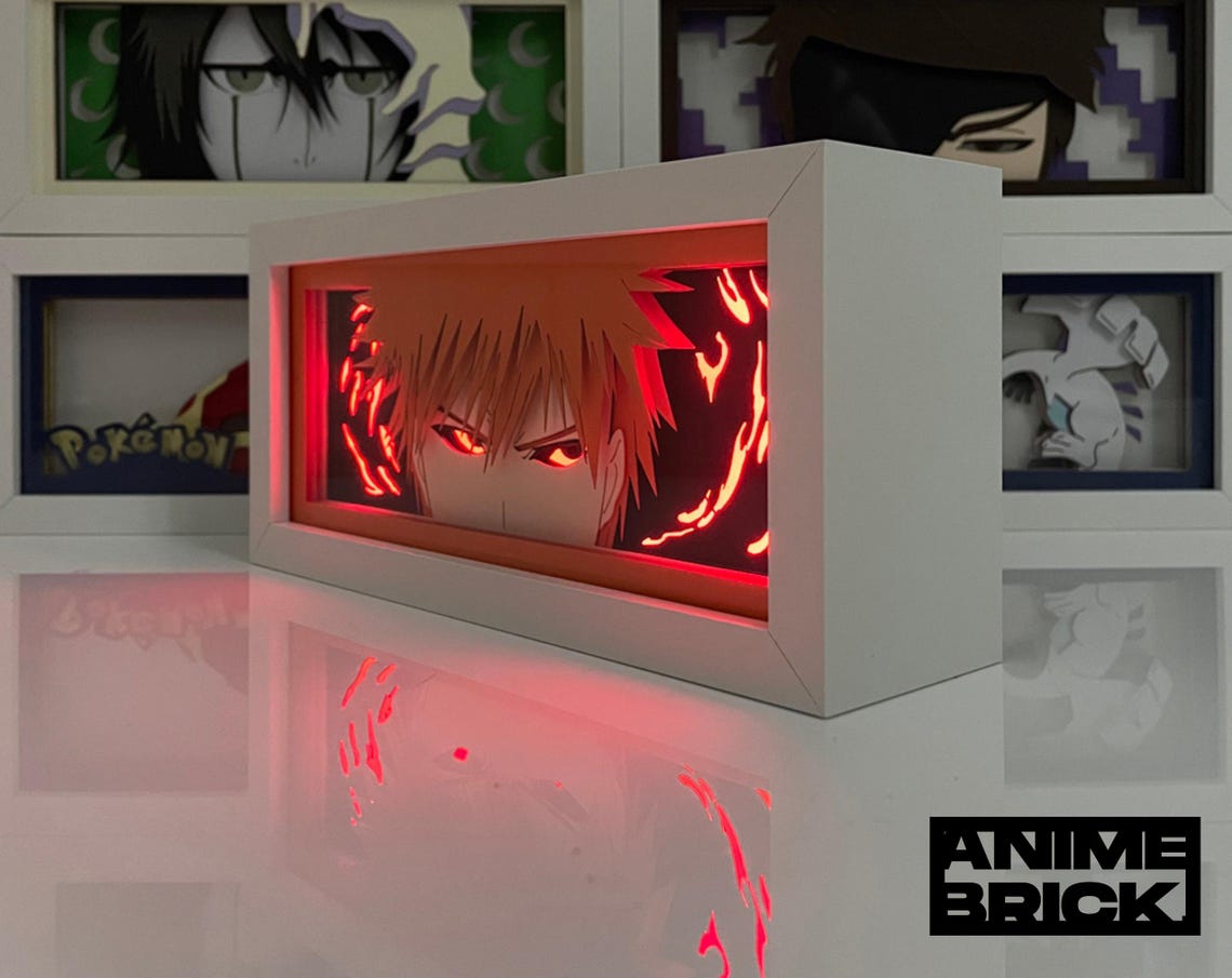 Anime Lightbox, Anime-inspired Art, Anime Eyes Decor, Christmas Anime ...