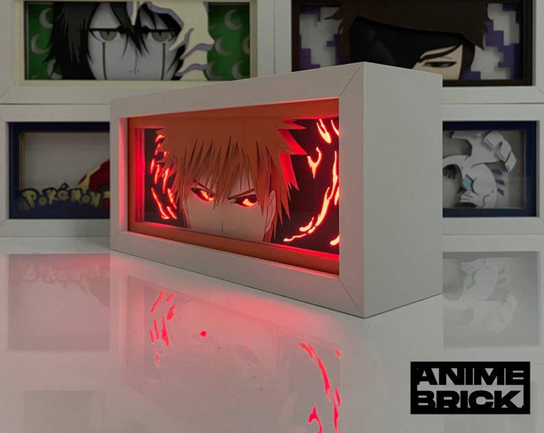 Anime Lightbox, Anime-inspired Art, Anime Eyes Decor, Christmas Anime ...