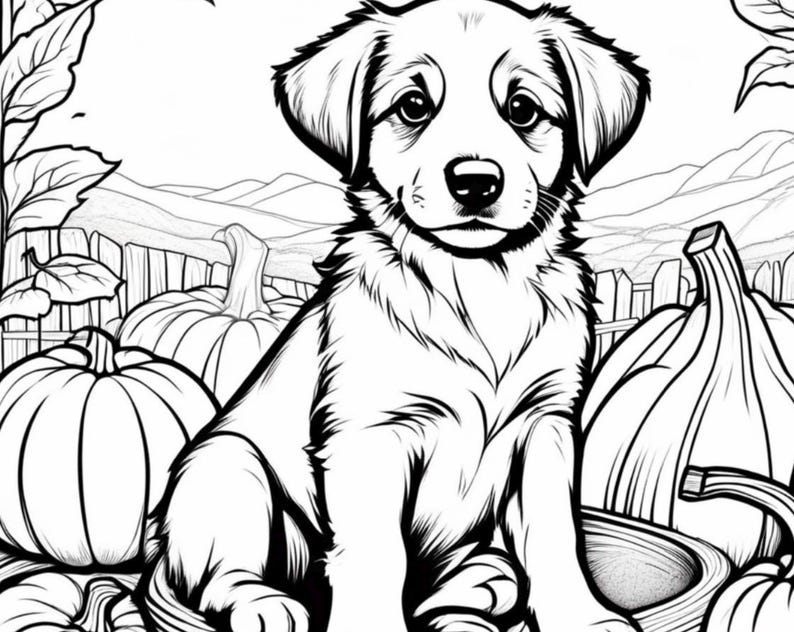 Thirteen Fun Halloween and Fall Coloring Book Pages for Print 8.5 X 11 ...