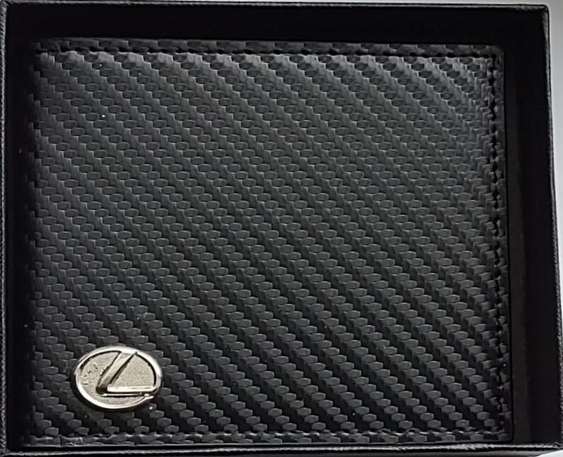 Lexus Men's Carbon Fiber Wallet With 3d Lexus Emblem - Etsy