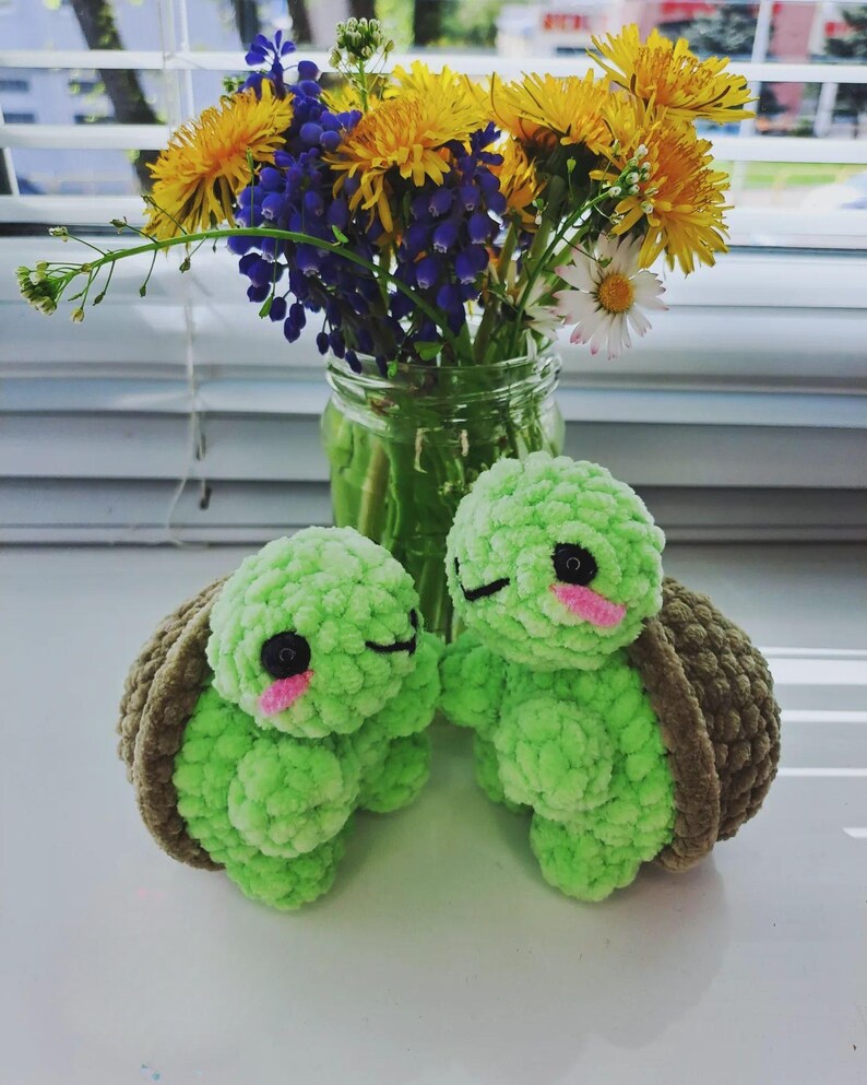 Plush Turtle Crochet Pattern - Etsy