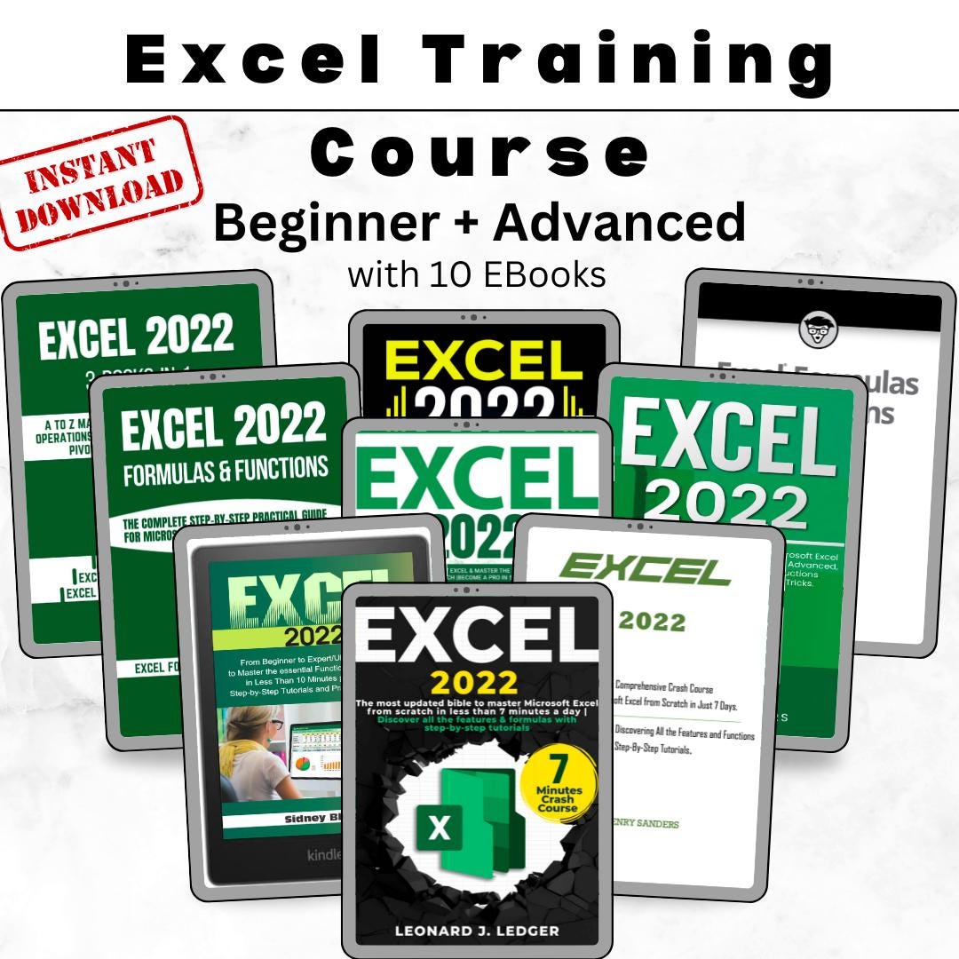 Become an Excel Whiz: Microsoft Ebooks + Instant Download for Beginners ...