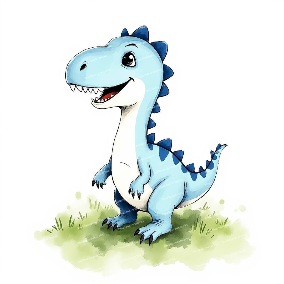 14 PNG Cute Dinosaur Clipart, Dinosaurs PNG, Dinosaur Nursery, Baby ...
