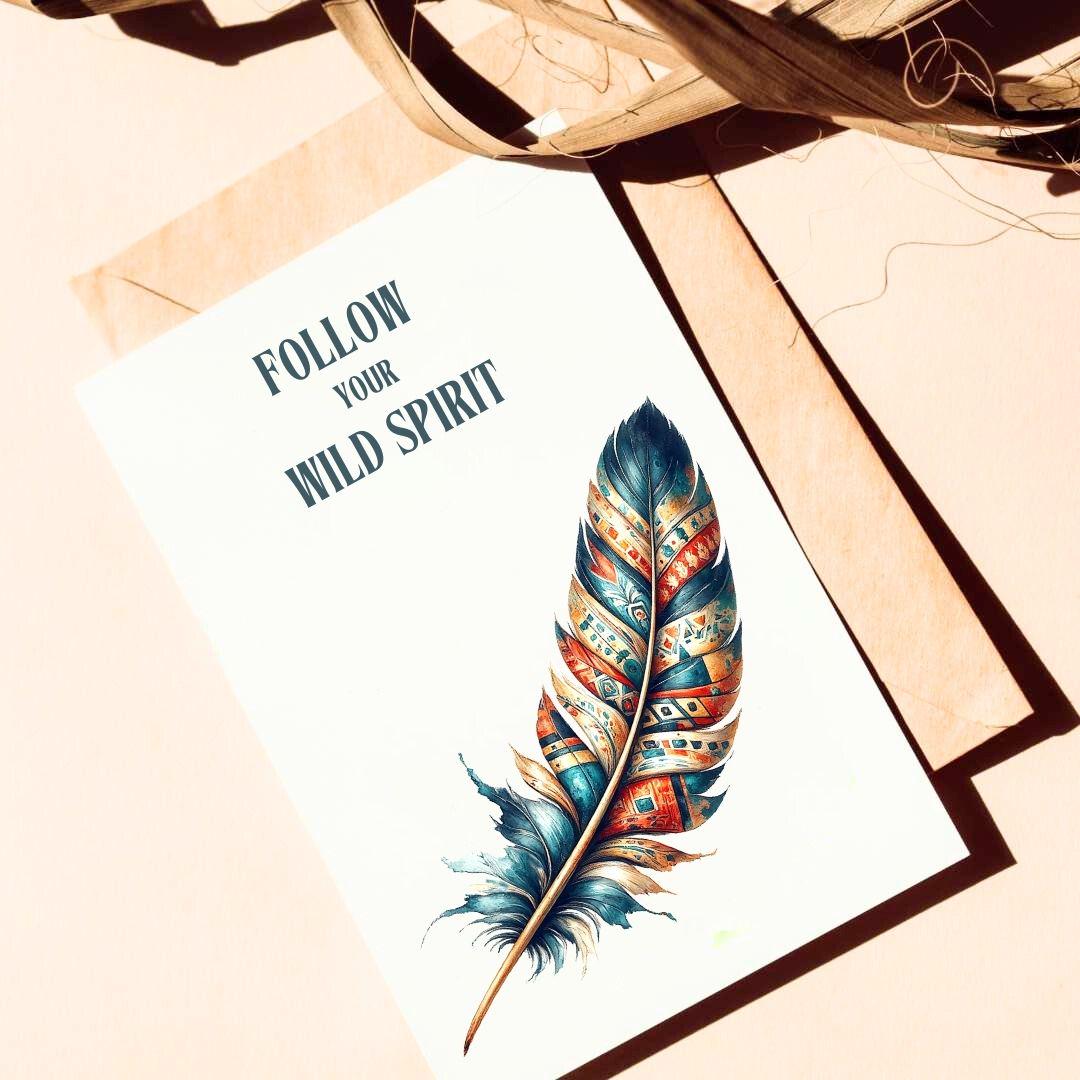 14 Feather Clipart, Native American Art, Boho Tribal Feather ...