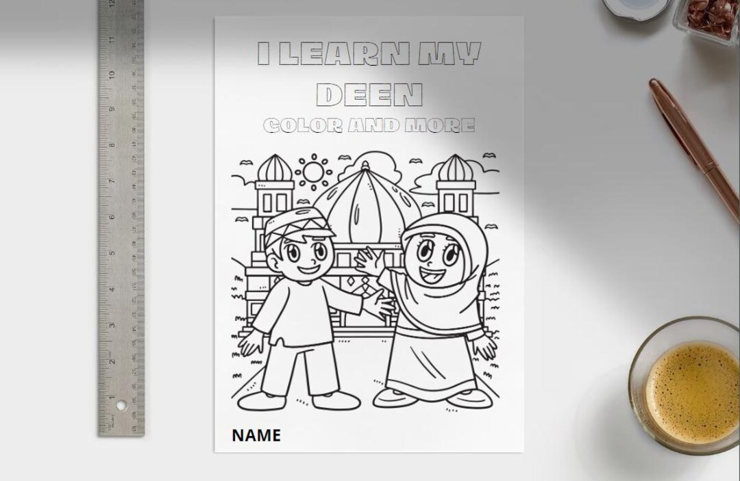 COLORING BOOK - ISLAM | Simple and Easy to Print - Etsy
