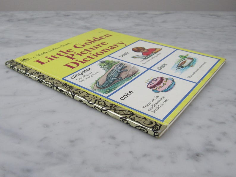 Vintage 1981 Little Golden Picture Dictionary: Unmarked Children's Book ...