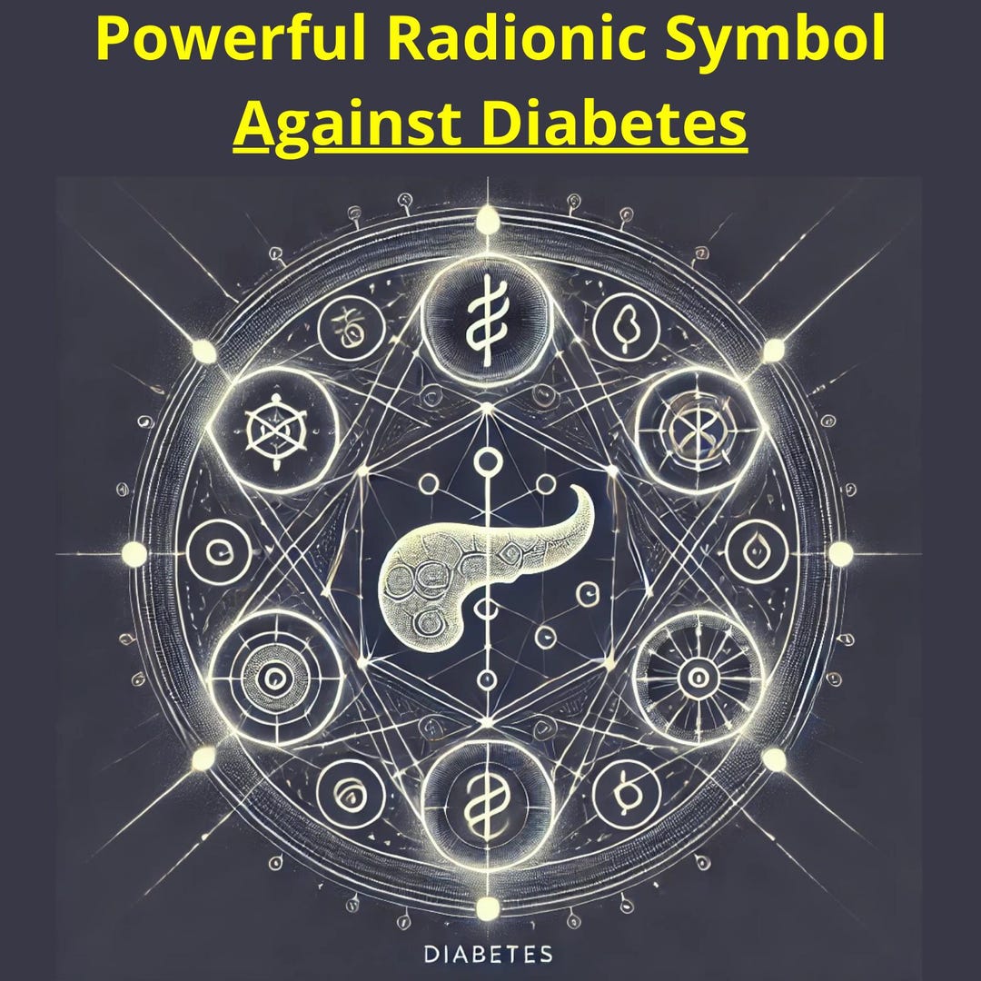 Radionic Diabetes Healing Symbol Digital Sacred Geometry for Pancreas ...