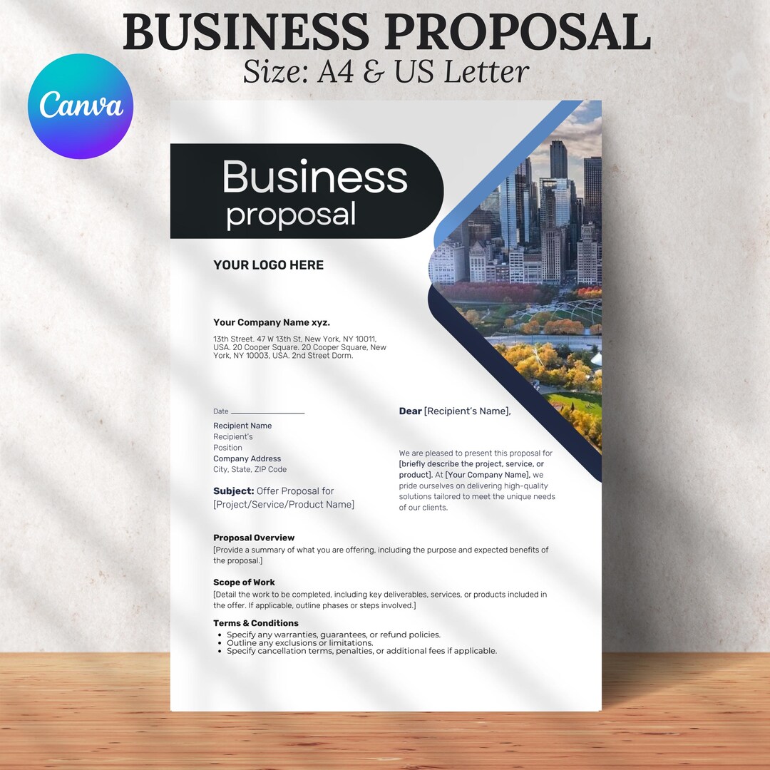 Business Proposal Template, Professional Small Business Presentation ...