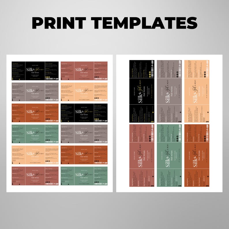 Essential Oil Bottle Label Template, Product Label, Custom Label ...