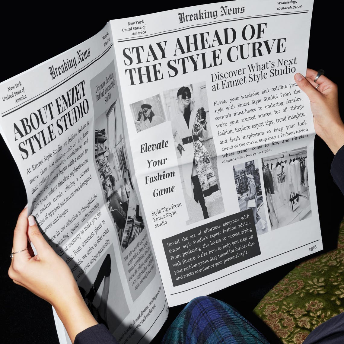 Canva Business Newspaper Template, Large Newspaper Announcement, New ...