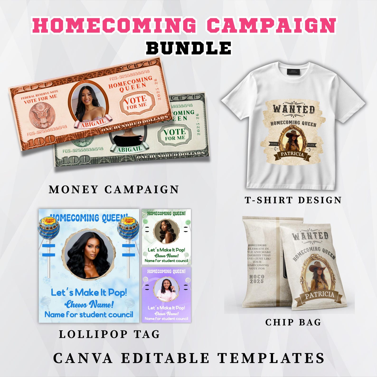 Homecoming Campaign Treat Bundle, Homecoming Chip Bag, Candy Cards ...