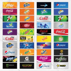 Vending Machine Labels Printable | 3.25x1.375 Flavor Strips ...