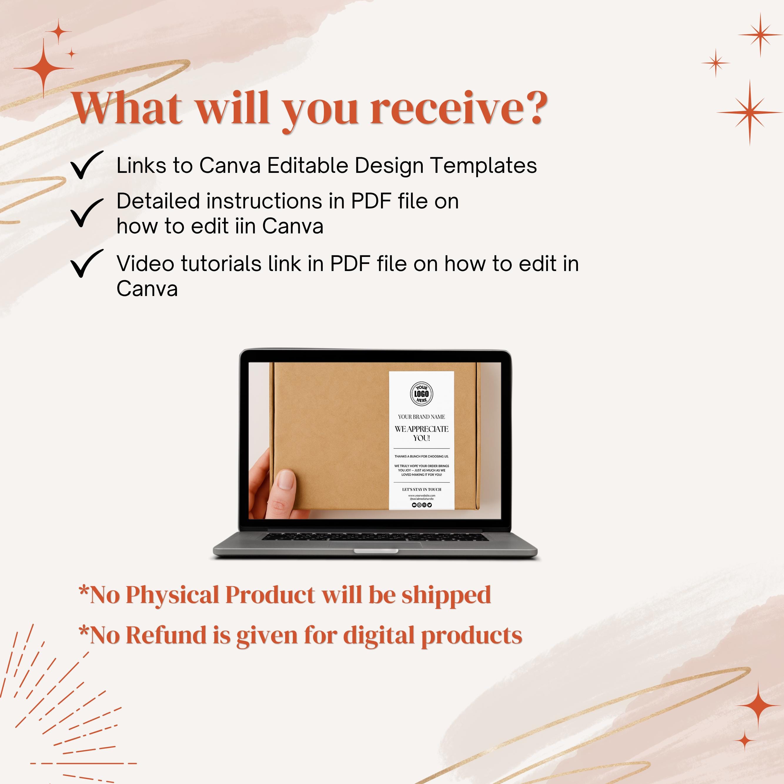 Editable Box Label Bundle, Modern Box Stickers for Small Business ...