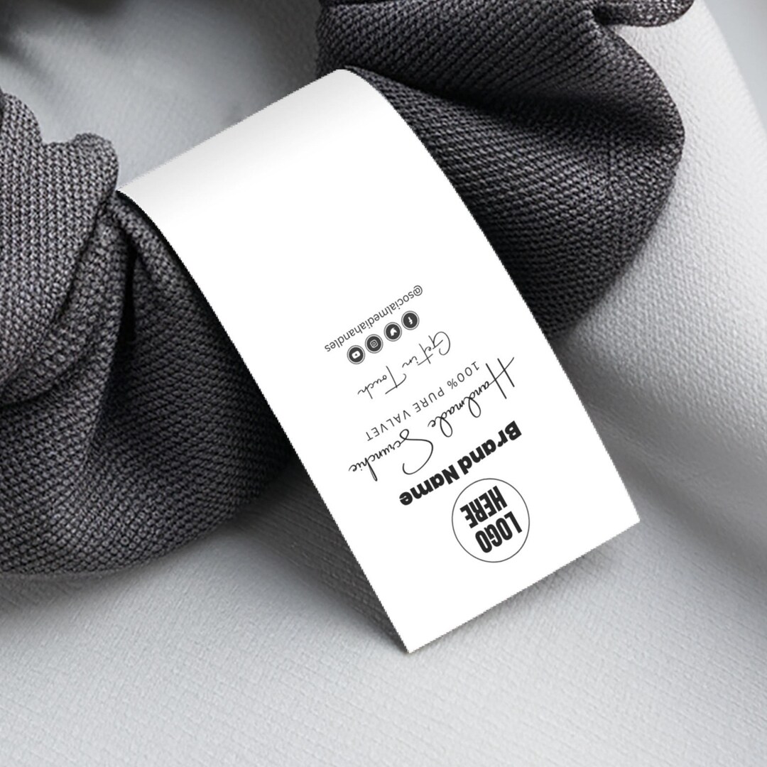 Printable Scrunchie Hang Tags, Editable Scrunchie Tag, Customizable Tag ...