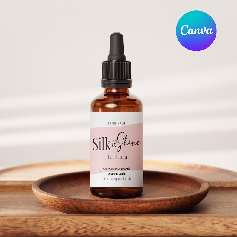 Essential Oil Bottle Label Template, Product Label, Custom Label ...