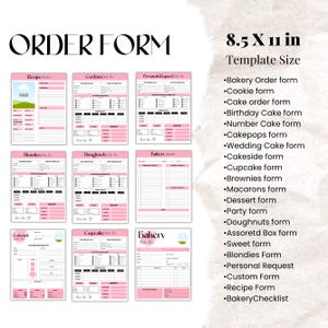 Bakery Business Forms Bundle, 90+ Bakery Business Templates, Bakery ...