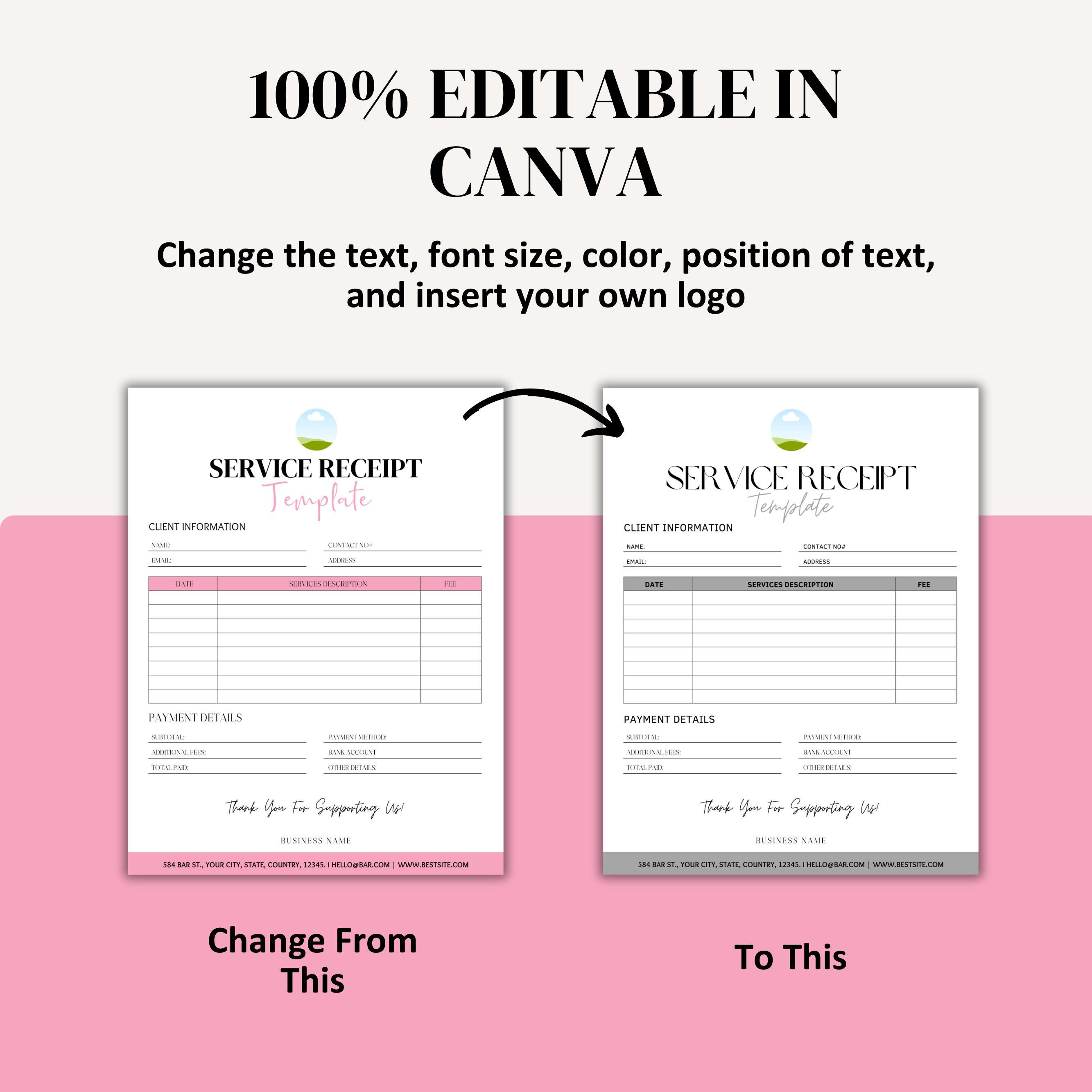 Mobile Bar Business Bundle Canva | Contract Invoice Menu Template ...