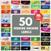 Vending Machine Labels Printable | 3.25x1.375 Flavor Strips ...