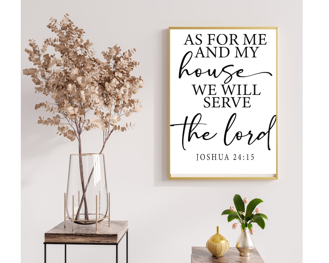 Christian Bible Verse Wall Art, Religious Wall Decor, Inspirational ...