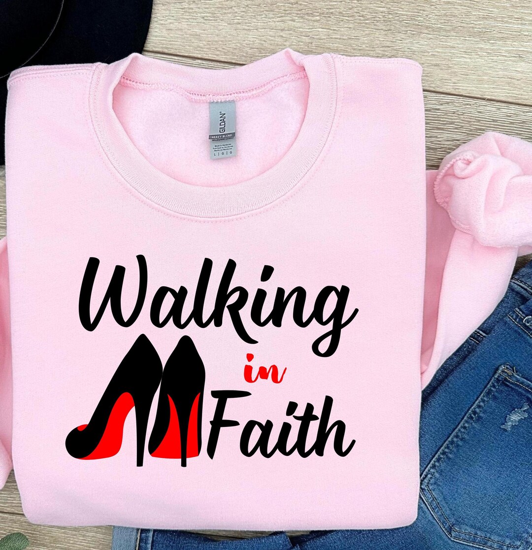 Walk in Faith PNG Red Bottoms Stilettos Digital Download, Christian ...