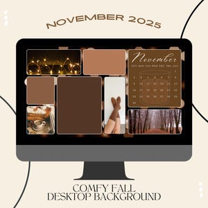 November 2025 Desktop Wallpaper November 2025 Comfy Fall Themed Desktop ...