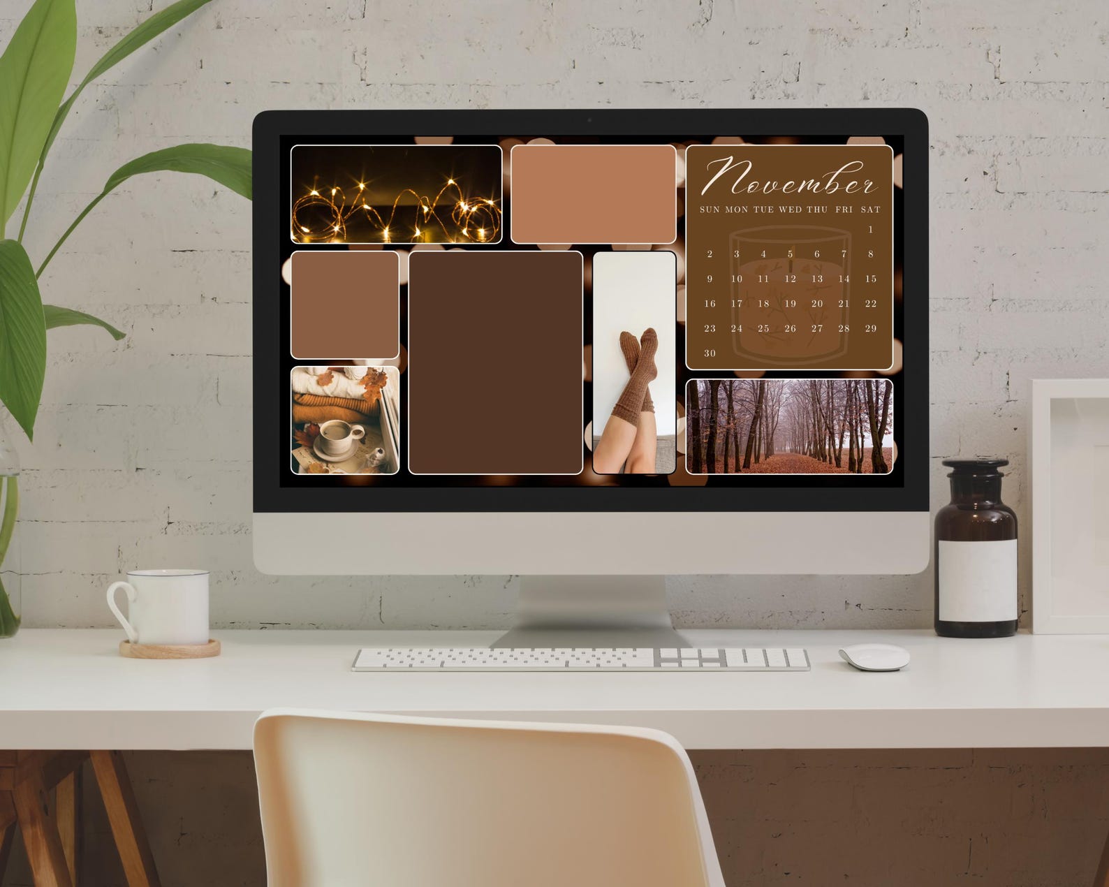 November 2025 Desktop Wallpaper November 2025 Comfy Fall Themed Desktop ...