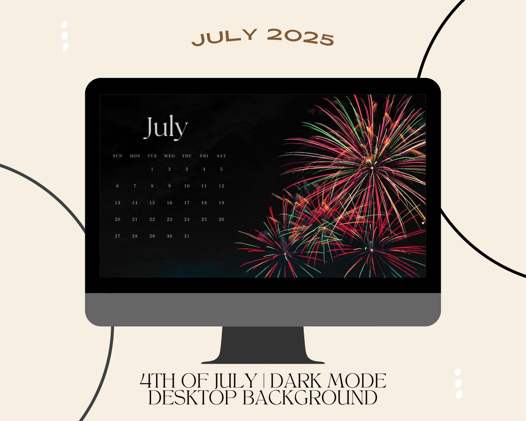 July 2025 Desktop Wallpaper July 2025 4th of July Independence Day ...