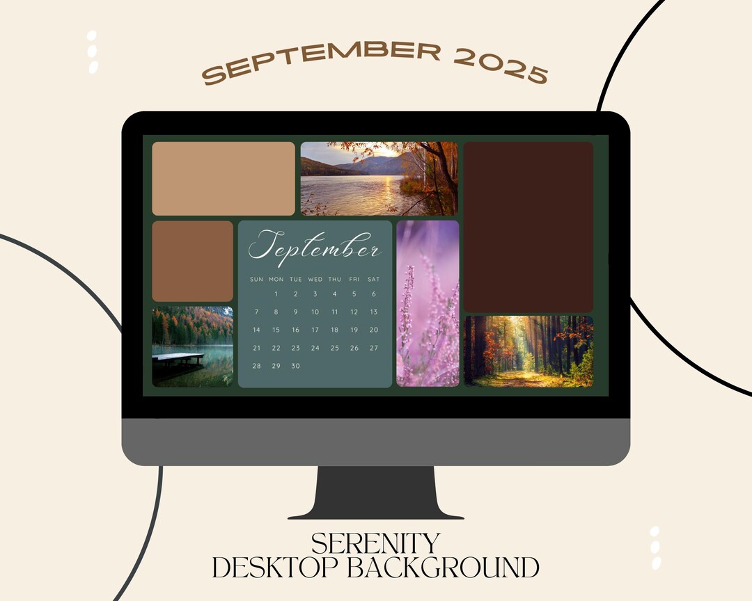 September 2025 Desktop Wallpaper September 2025 Serenity Themed Desktop ...