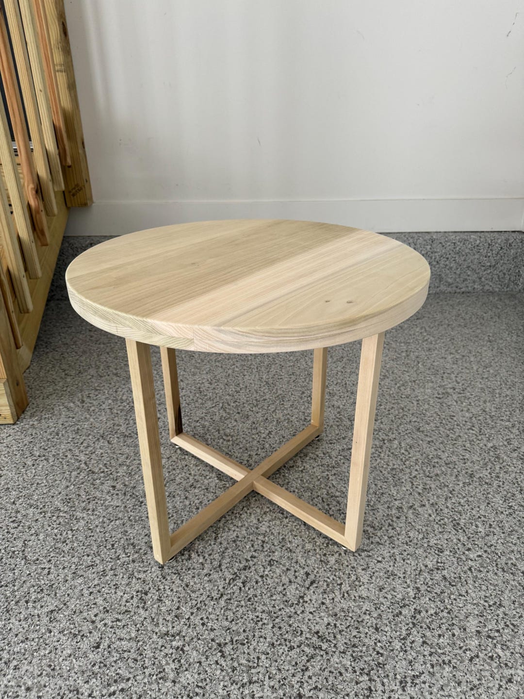 Wood Round Kids End Table - Etsy
