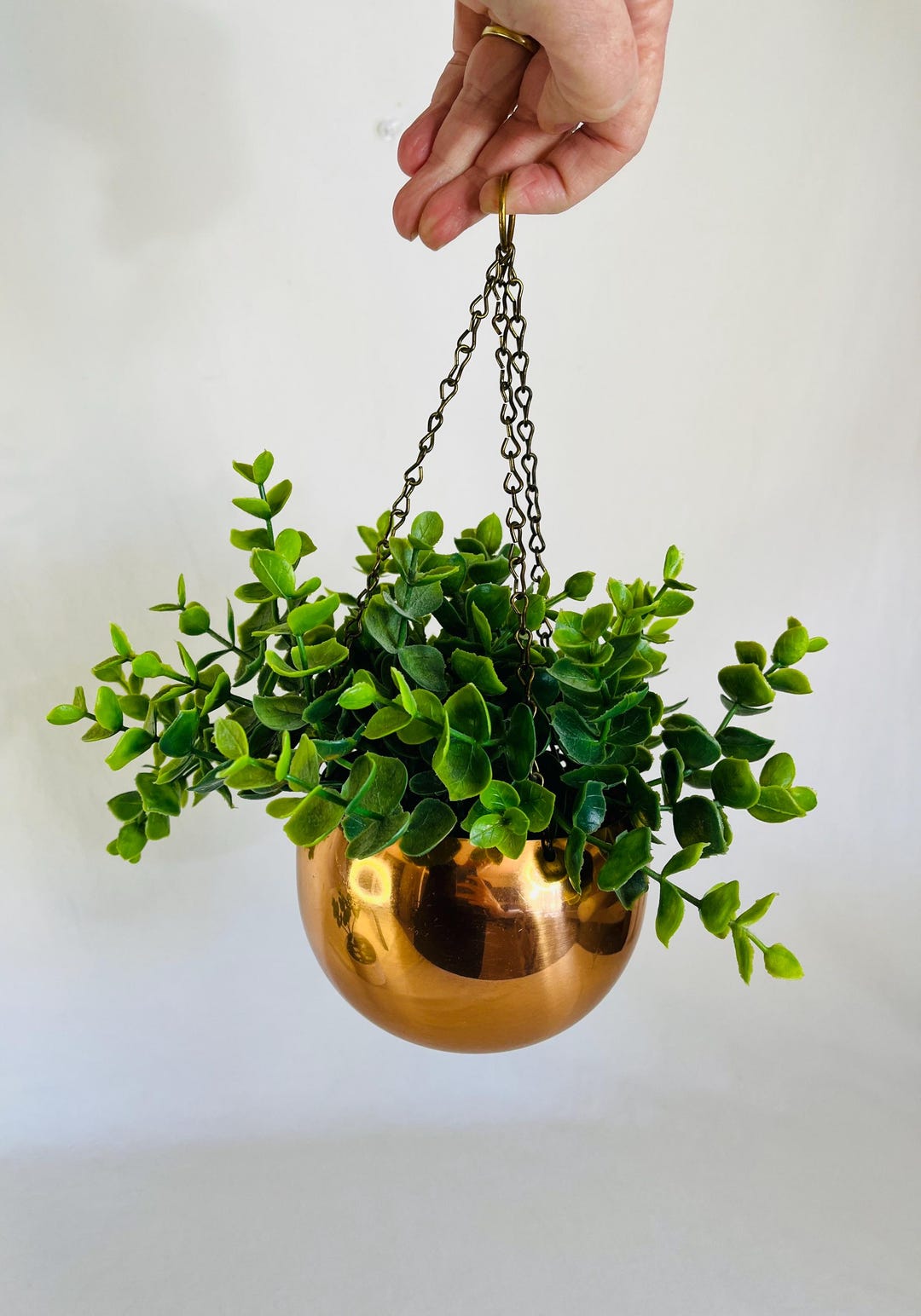Vintage Copper Hanging Planter or Vase by Coppercraft Guild - Etsy