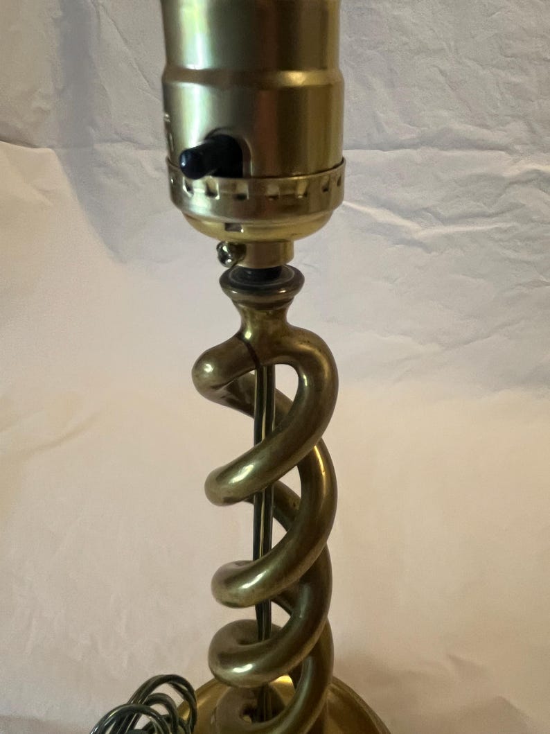 Vintage Double Helix Lamp Base Mid-century and Industrial Lighting ...