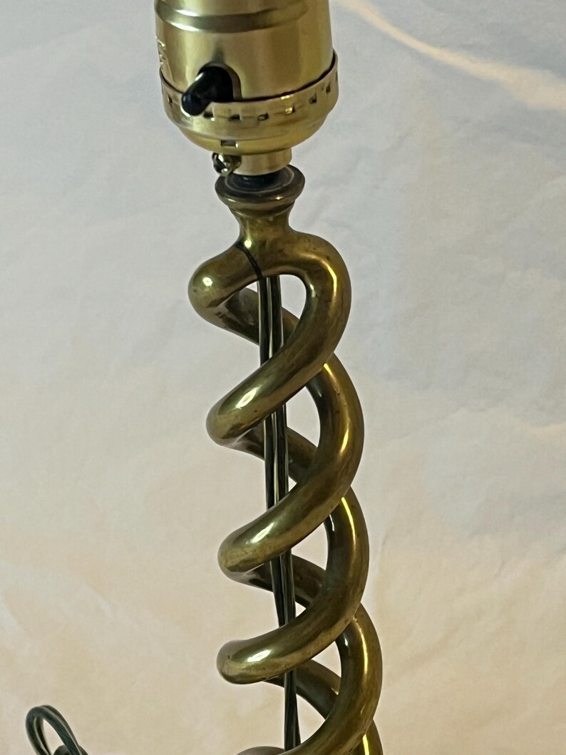 Vintage Double Helix Lamp Base Mid-century and Industrial Lighting ...