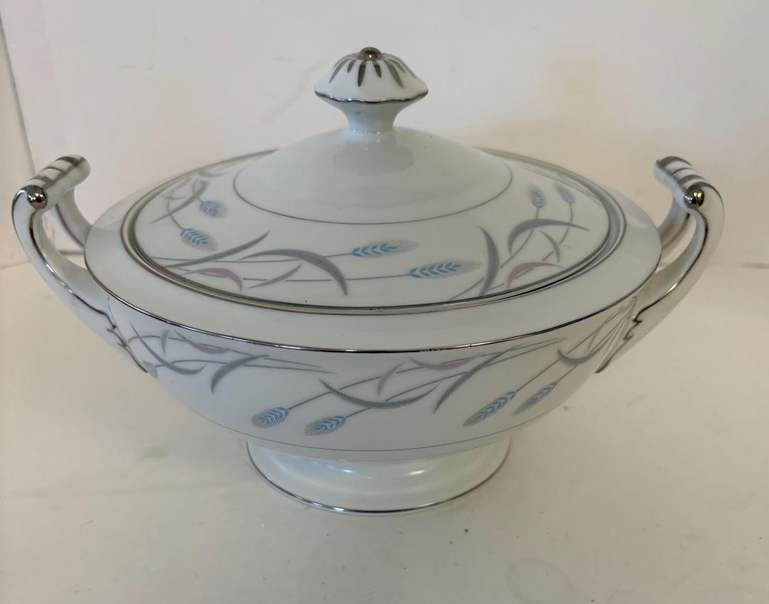 Royal Wheat by Valmont China Large Handled Serving Biwl With Lid - Etsy