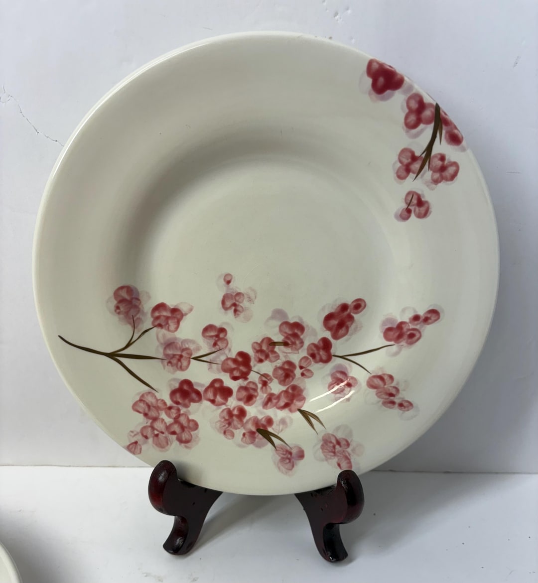 Tabletops Gallery Celine Floral Pasta Bowls Set of 4 Hand Painted ...