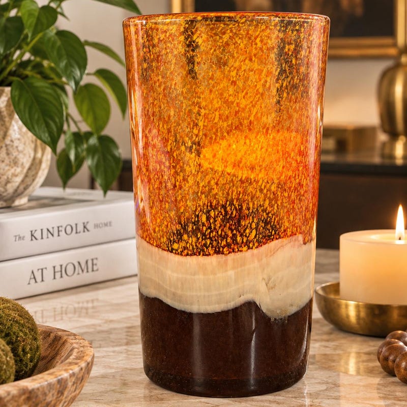 Amber Hurricane Candle - Etsy